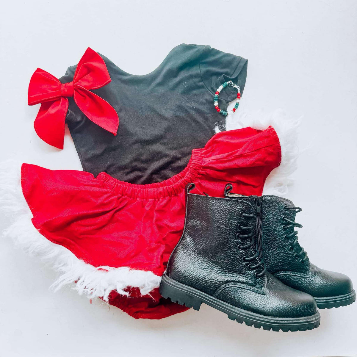 Black Tall Combat Boots – Little Toe Co.