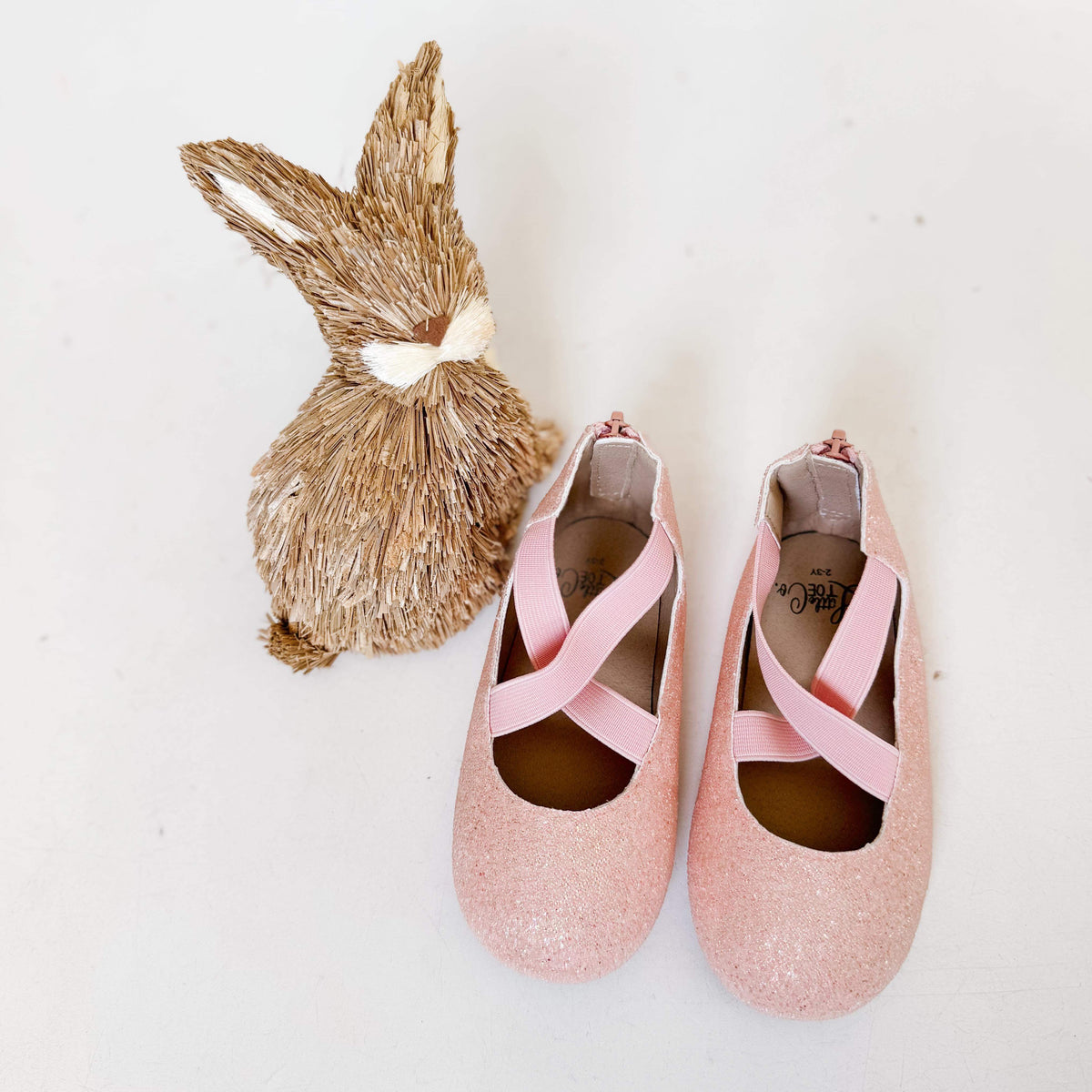 Peepin’ Peach Ballet Flats – Little Toe Co.