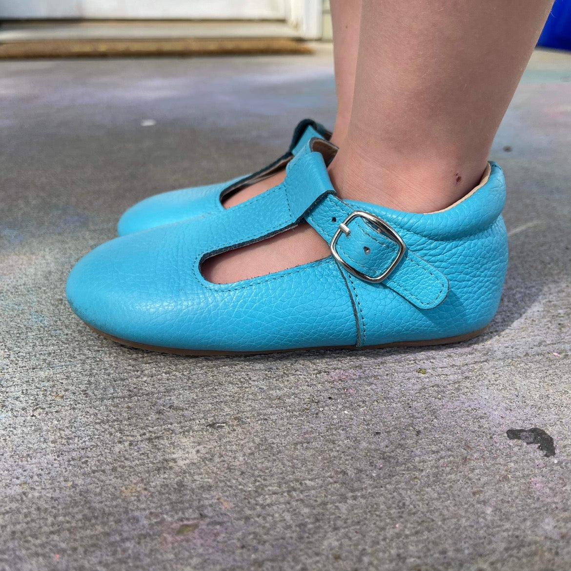 Capri Blue T-Bars – Little Toe Co.
