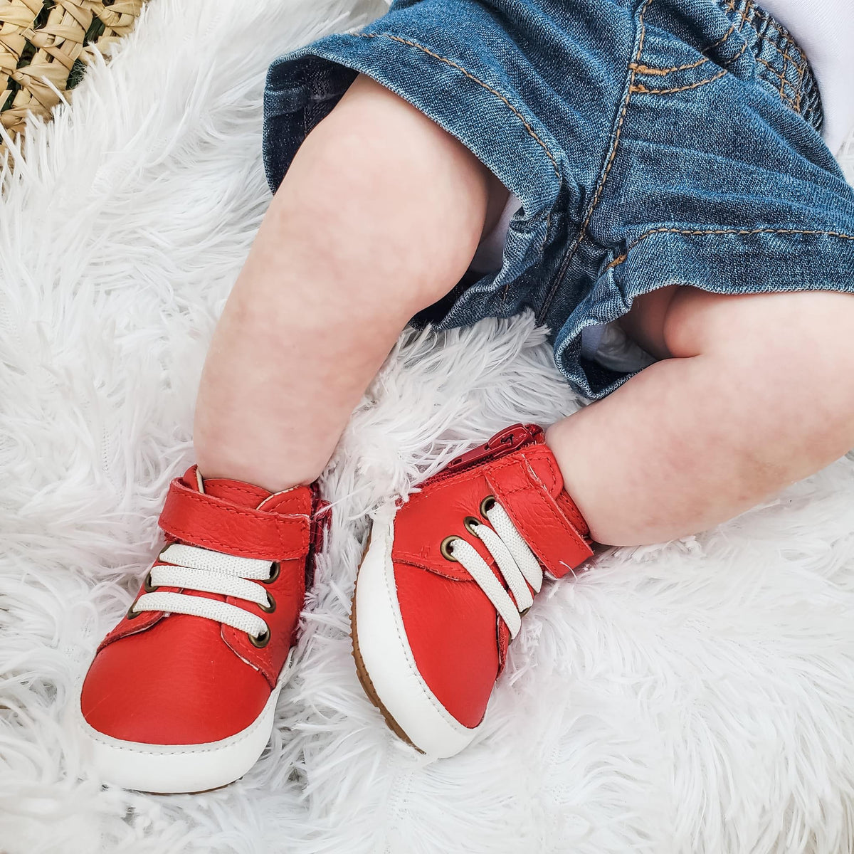 Cherry Red High Top Sneaks – Little Toe Co.