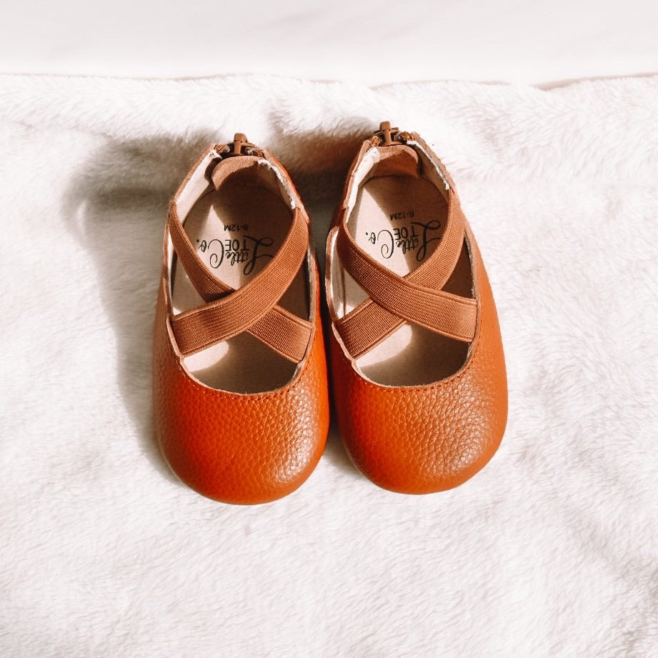 Tan Ballet Flats – Little Toe Co.