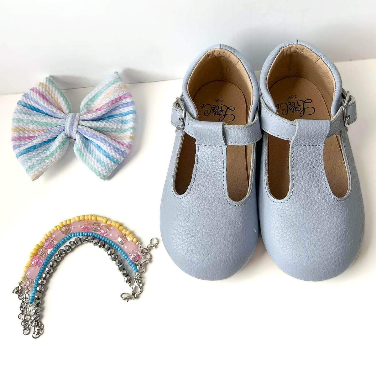 Periwinkle T-Bars – Little Toe Co.